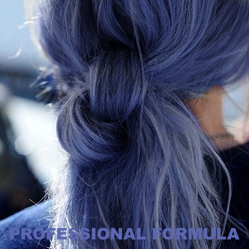 Ash Blue&Dark-Hair Color-No Bleach – SHECOLO
